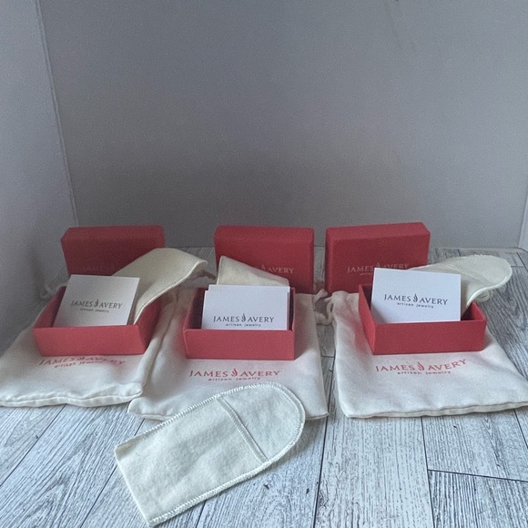 James Avery | Jewelry | 3 Authentic James Avery Gift Boxes W 4 Pouches ...